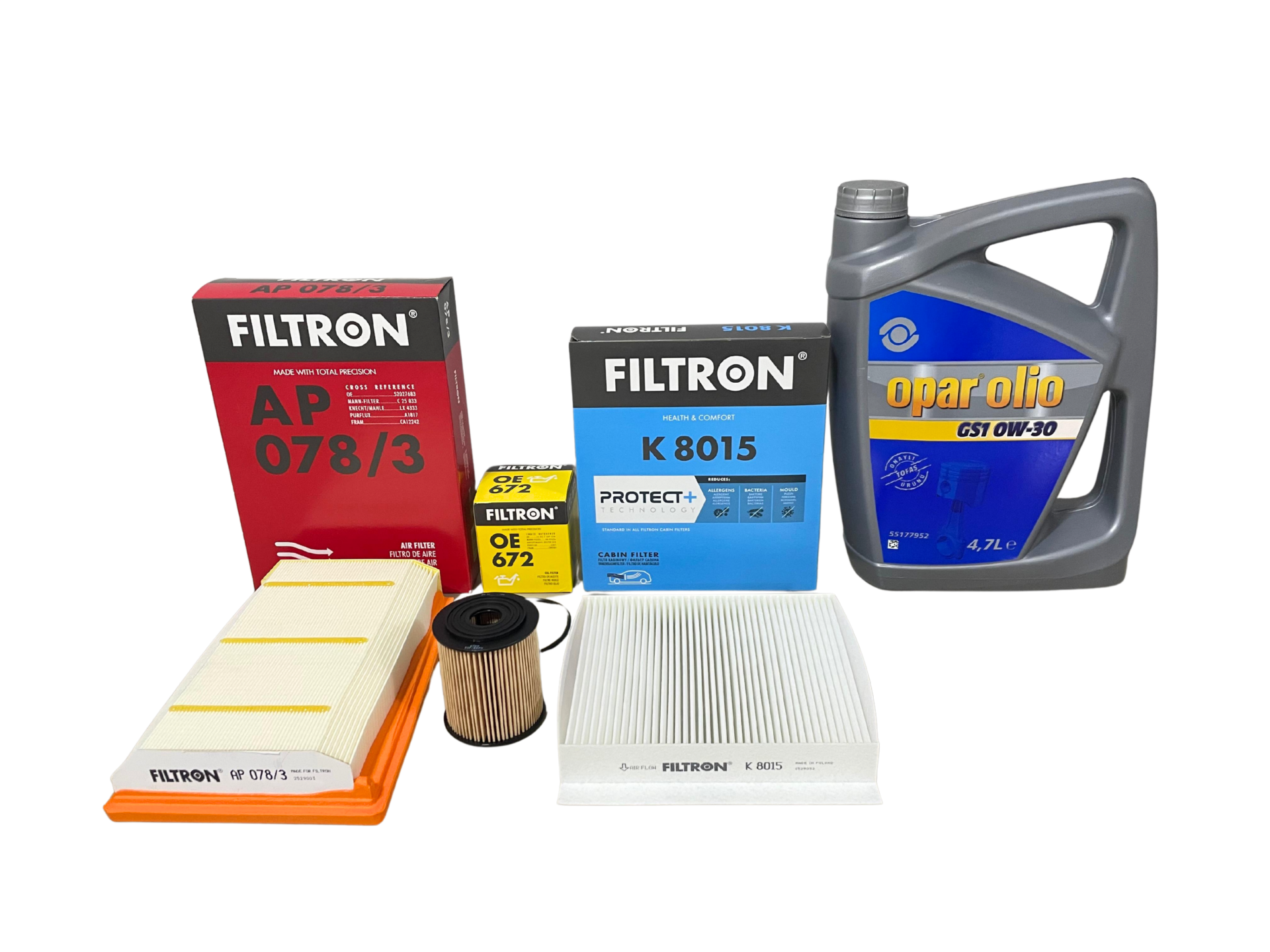 FIAT EGEA 1.6 E-TORQ FİLTRE SETİ - FILTRON & OPAR