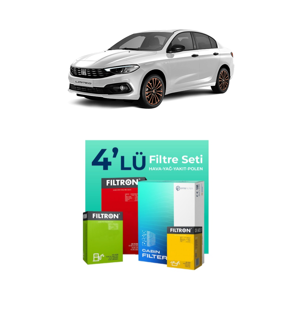 EGEA 1.3 EURO 5 BAKIM SETİ FİLTRON ( KARBONSUZ POLEN ) - YAĞ İSTEMİYORUM
